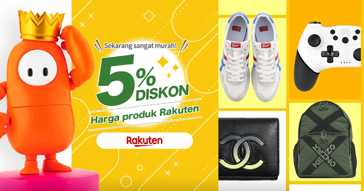 2022.7 Promosi produk Rakuten DISKON 5% dari harga barang-id - Media ...