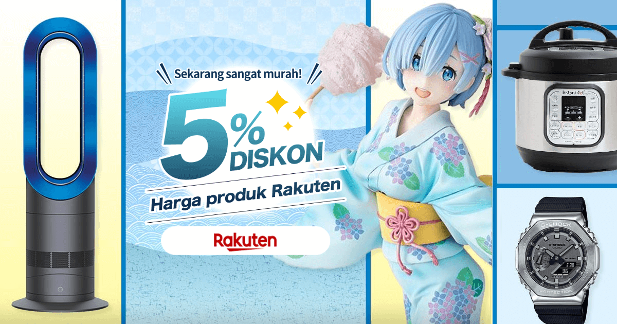 2022.8 Promosi produk Rakuten DISKON 5% dari harga barang-id - Media ...