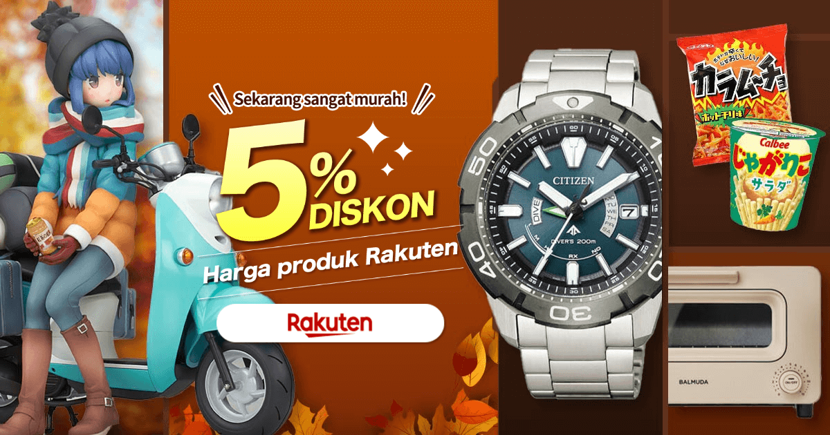 2022.9 Promosi produk Rakuten DISKON 5% dari harga barang-id - Media ...